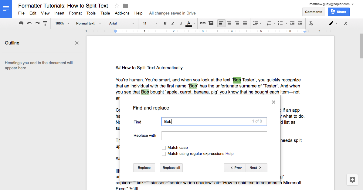 Vincent s Reviews How To Find And Replace Any Text In Your Documents