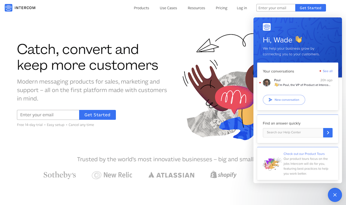 New For Intercom Share New Articles Gather Leads And Let Customers