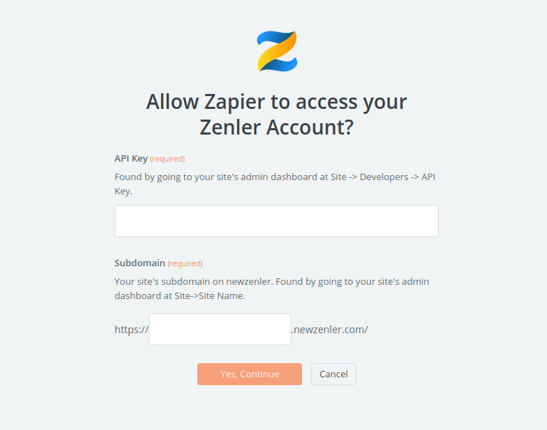 How to Get Started with Zenler on Zapier | Zenler | Help & Support | Zapier