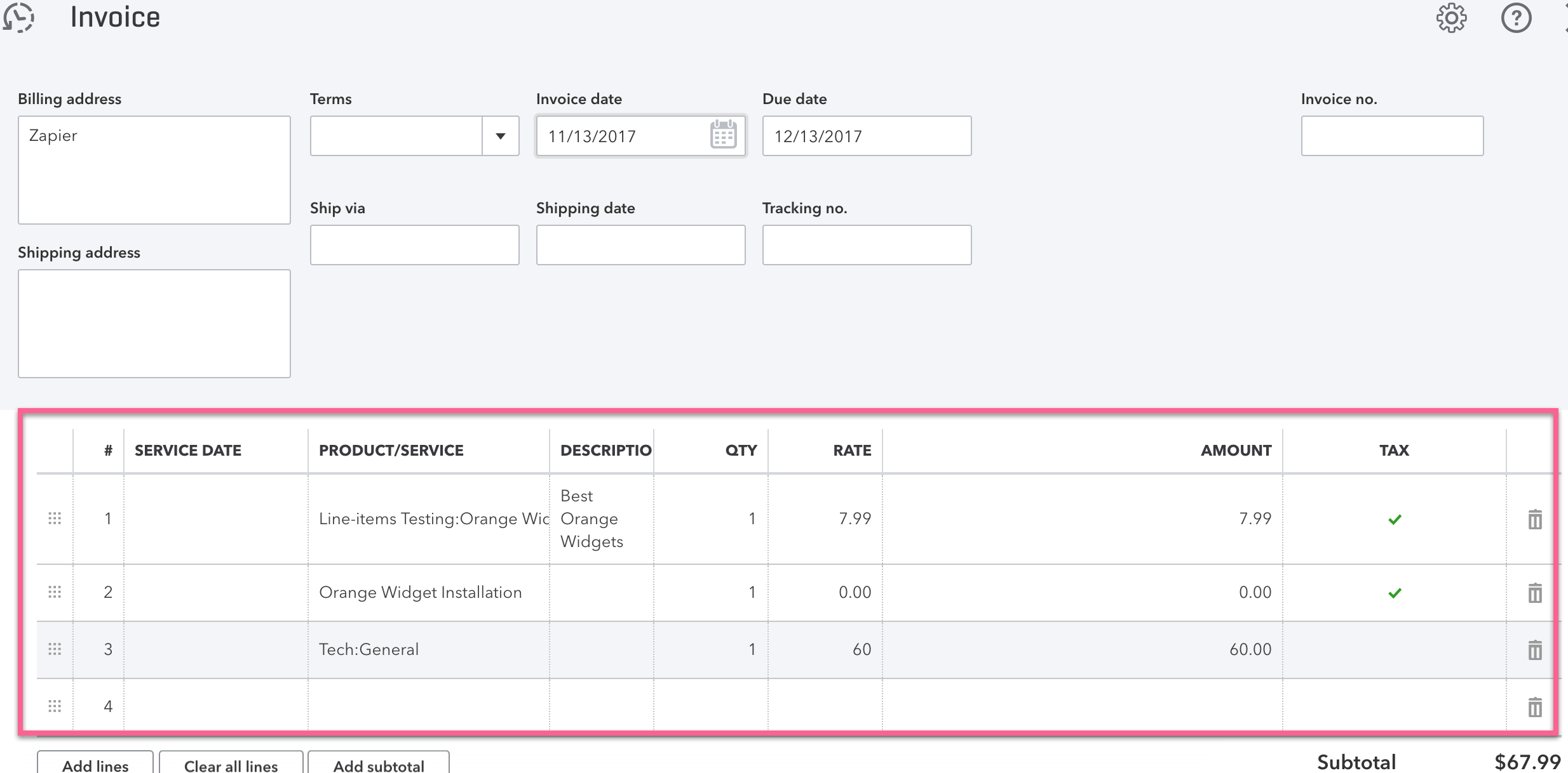 Line Items Integration Help Support Zapier Line Items Integration Help Support Zapier